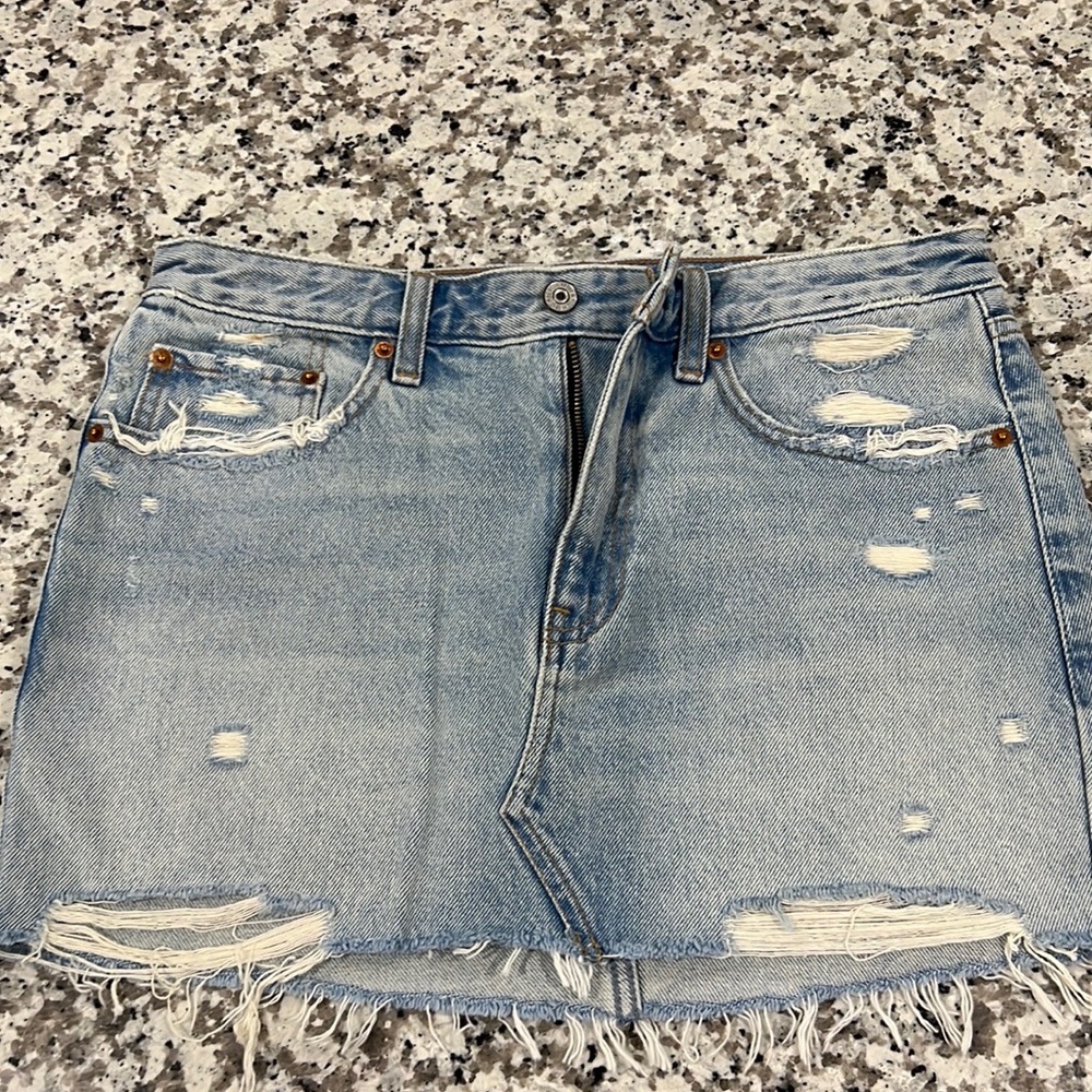 Low Rise Micro Mini Skirt - Gem